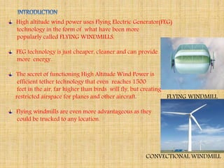 Flying wind mill presentation | PPTX