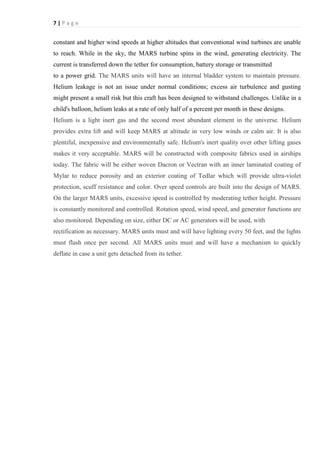 Flying windmills Report | PDF