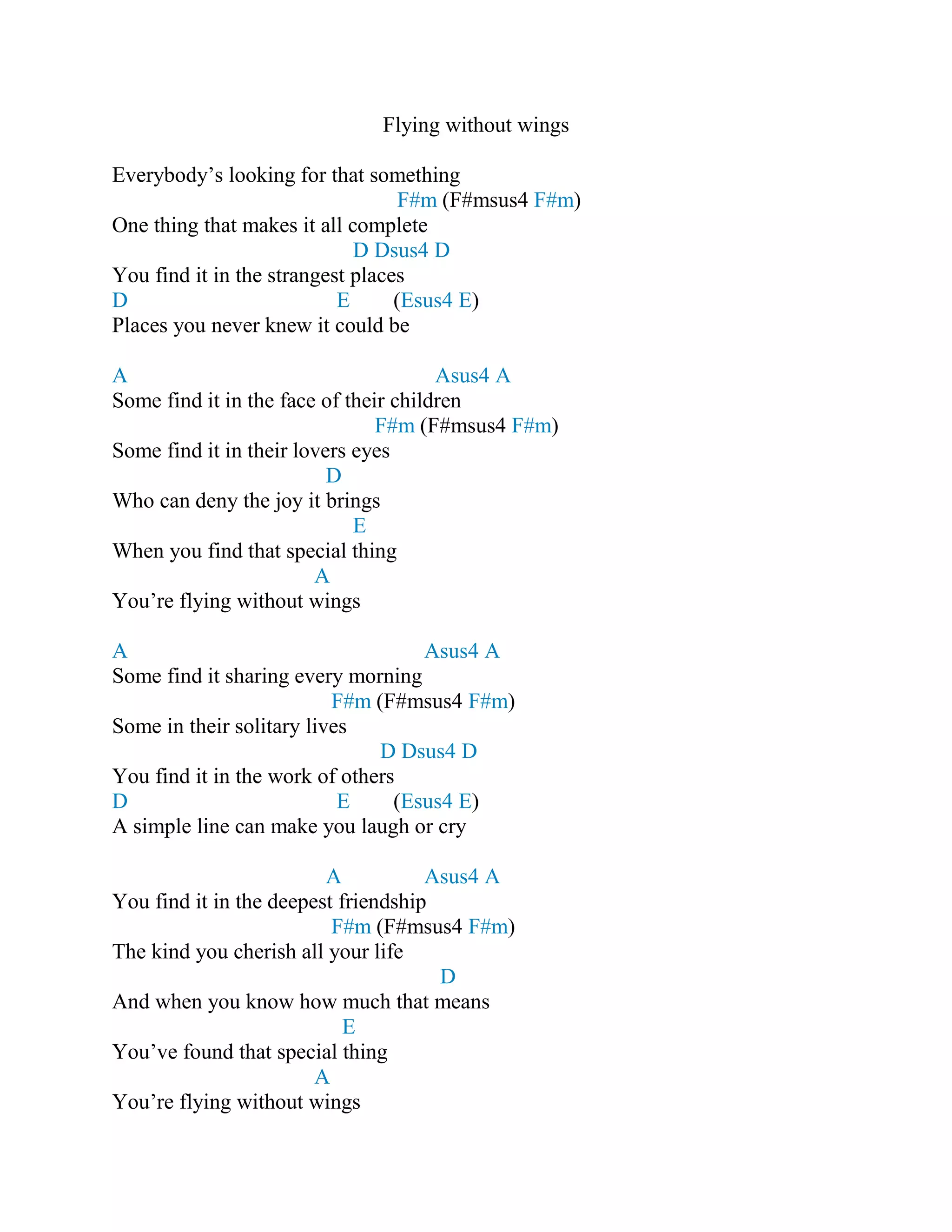 Flying without wings | DOCX