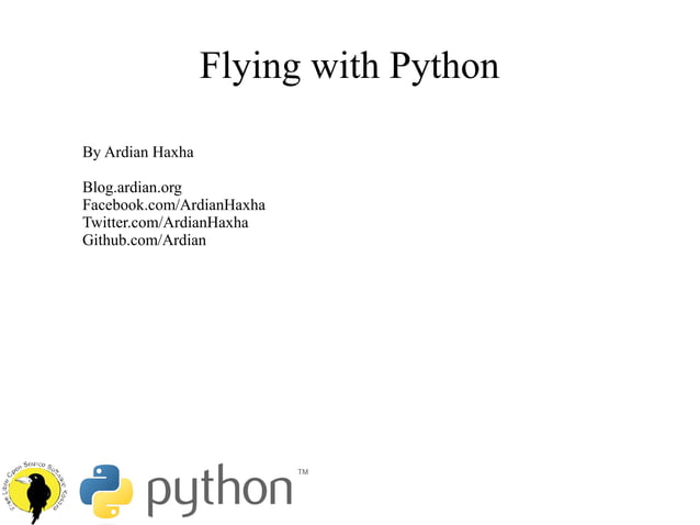 Flying with python | ODP