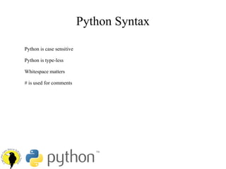Flying with python | ODP