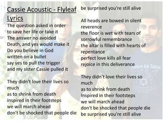 Flyleaf – Cassie Acoustic | PPT