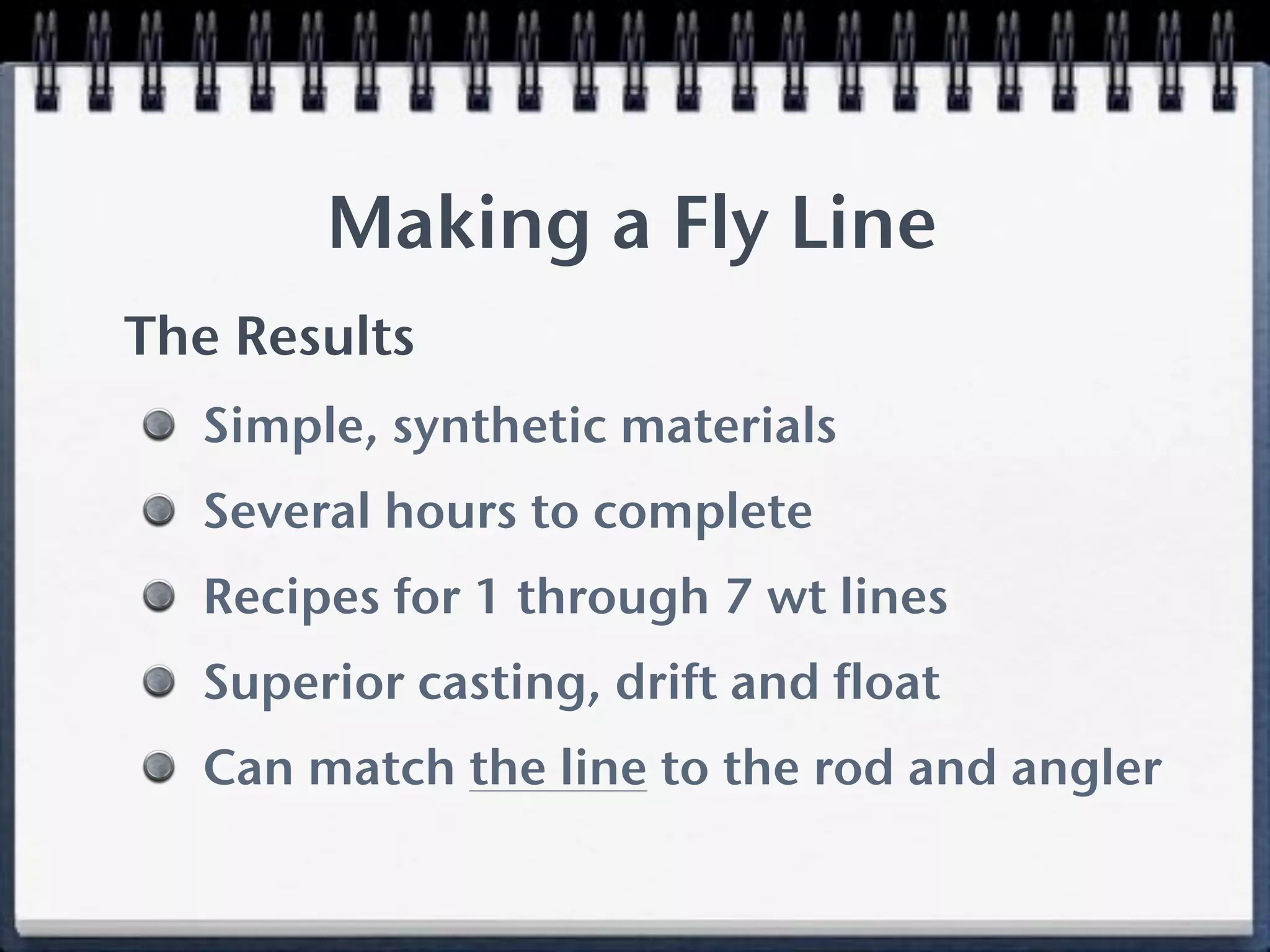 Fly lines how to make them overview | PDF