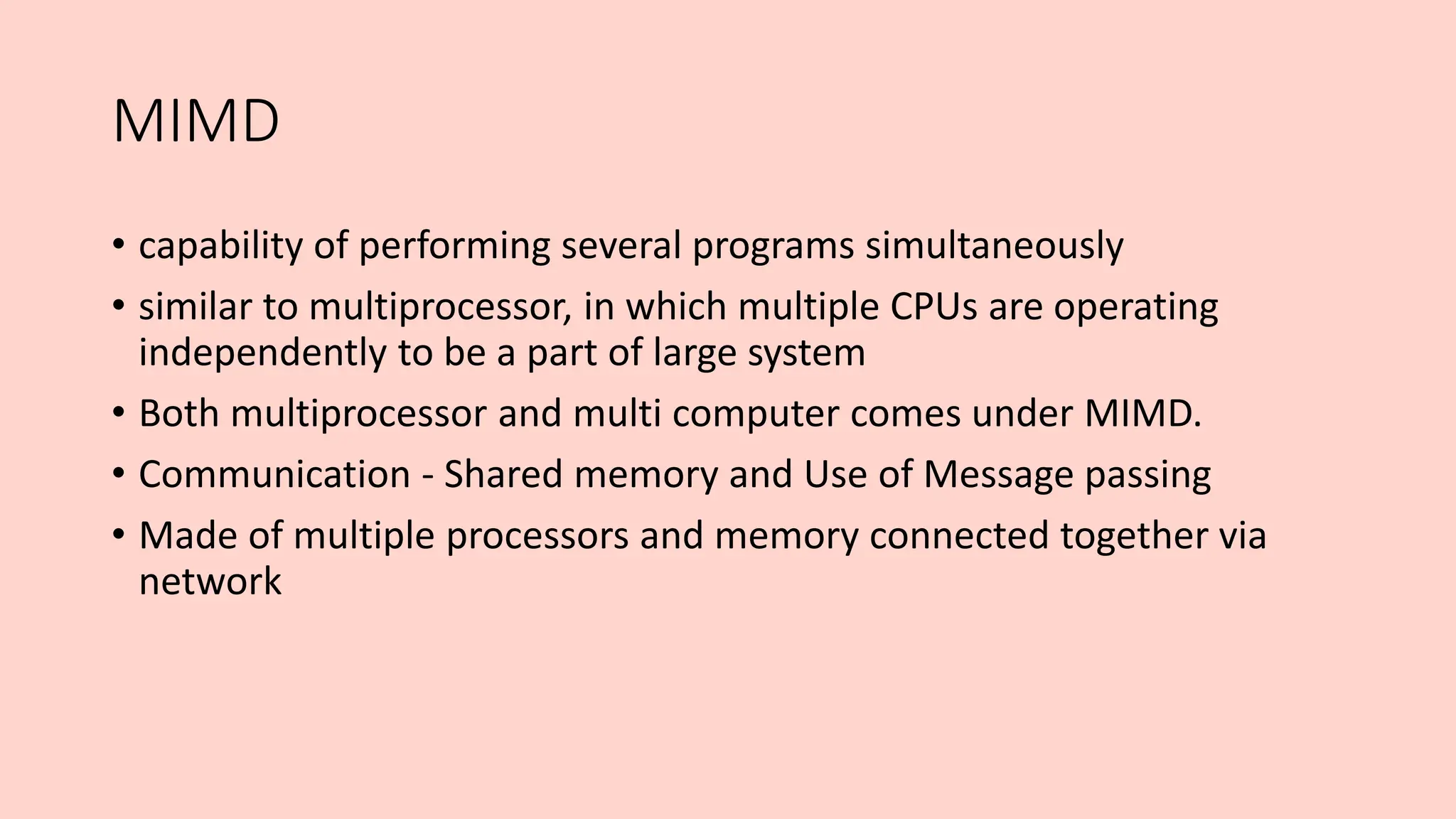 Flynn's classification computer networks | PPTX | Computing | Technology & Computing