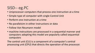 Flynn's classification computer networks | PPTX