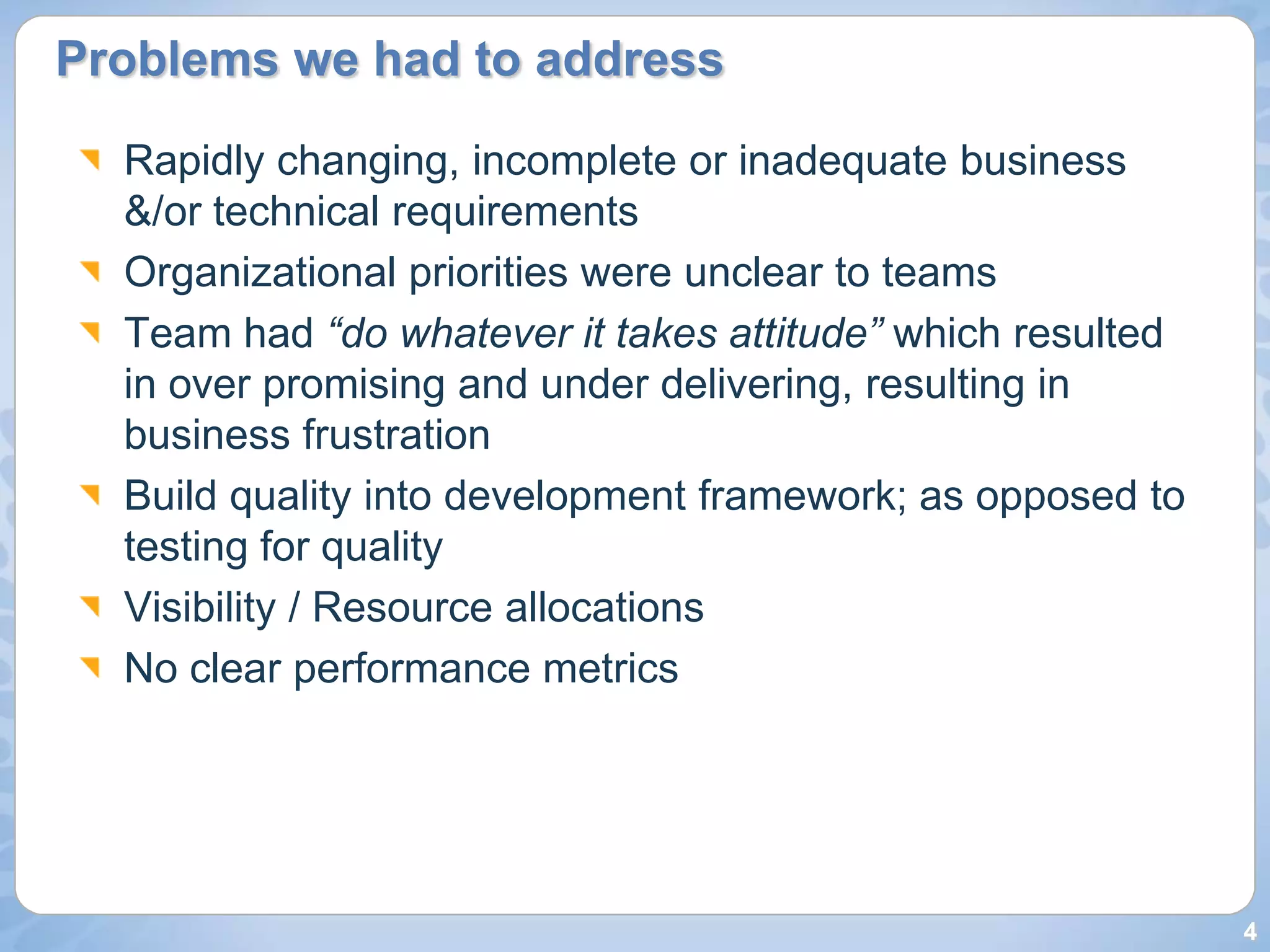 Agile Lessons Learned From the Trenches | PPTX