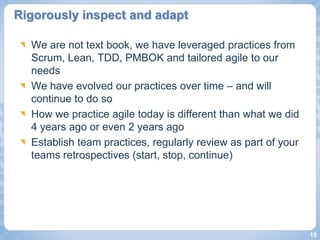 Agile Lessons Learned From the Trenches | PPTX