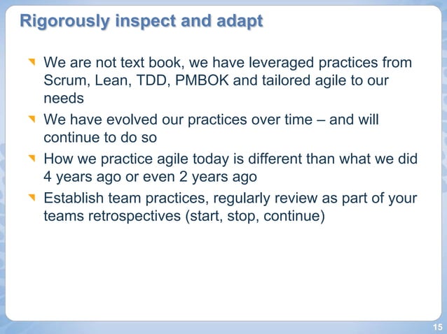 Agile Lessons Learned From the Trenches | PPTX