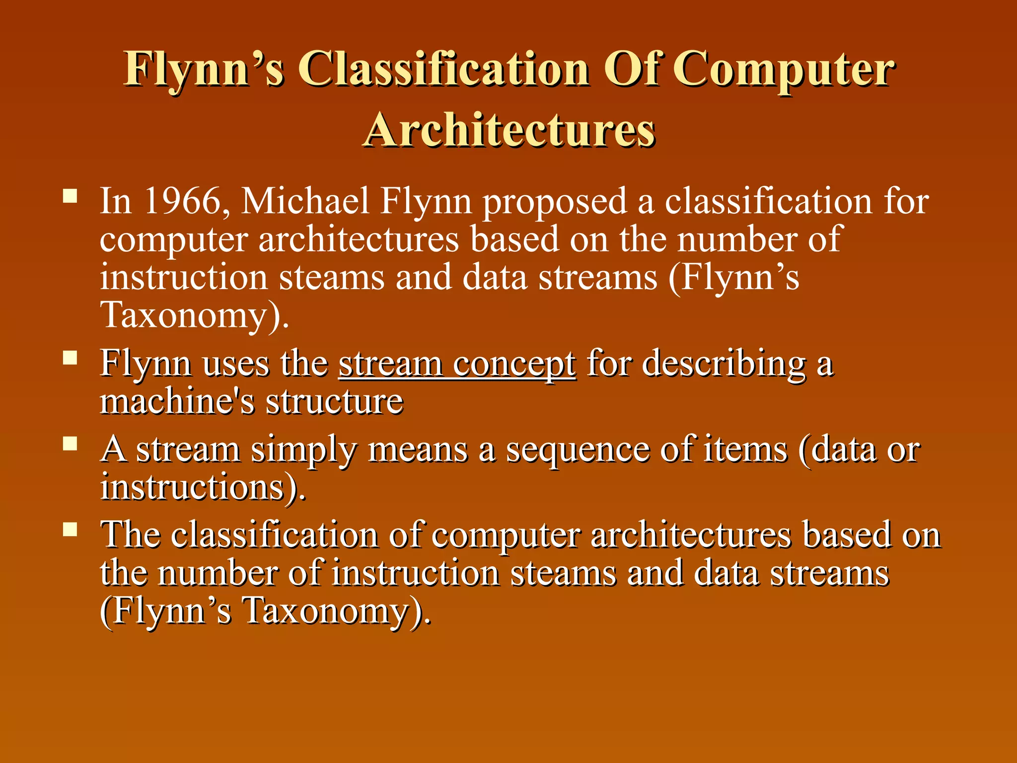 Flynns classification | PPT