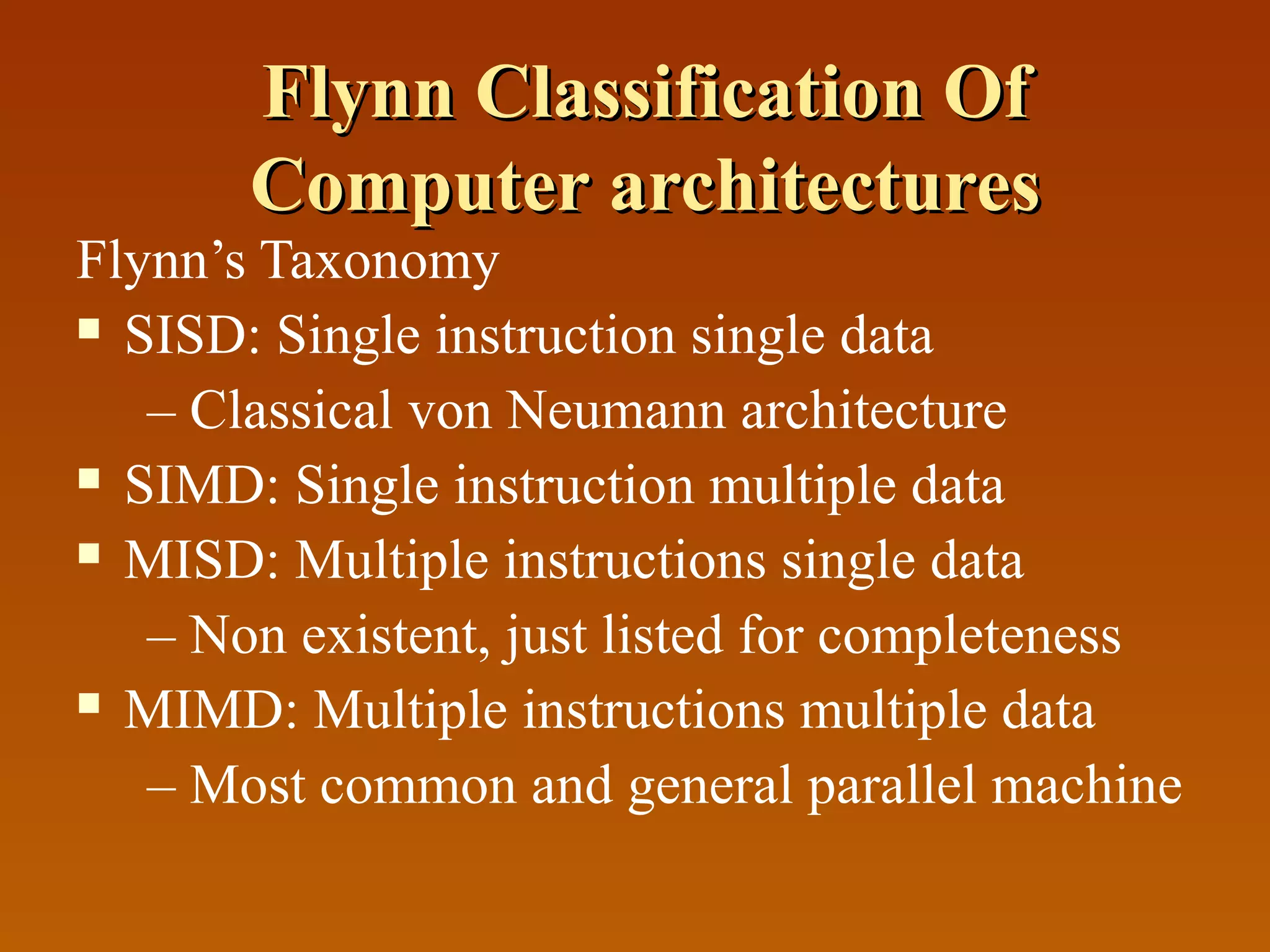 Flynns classification | PPT