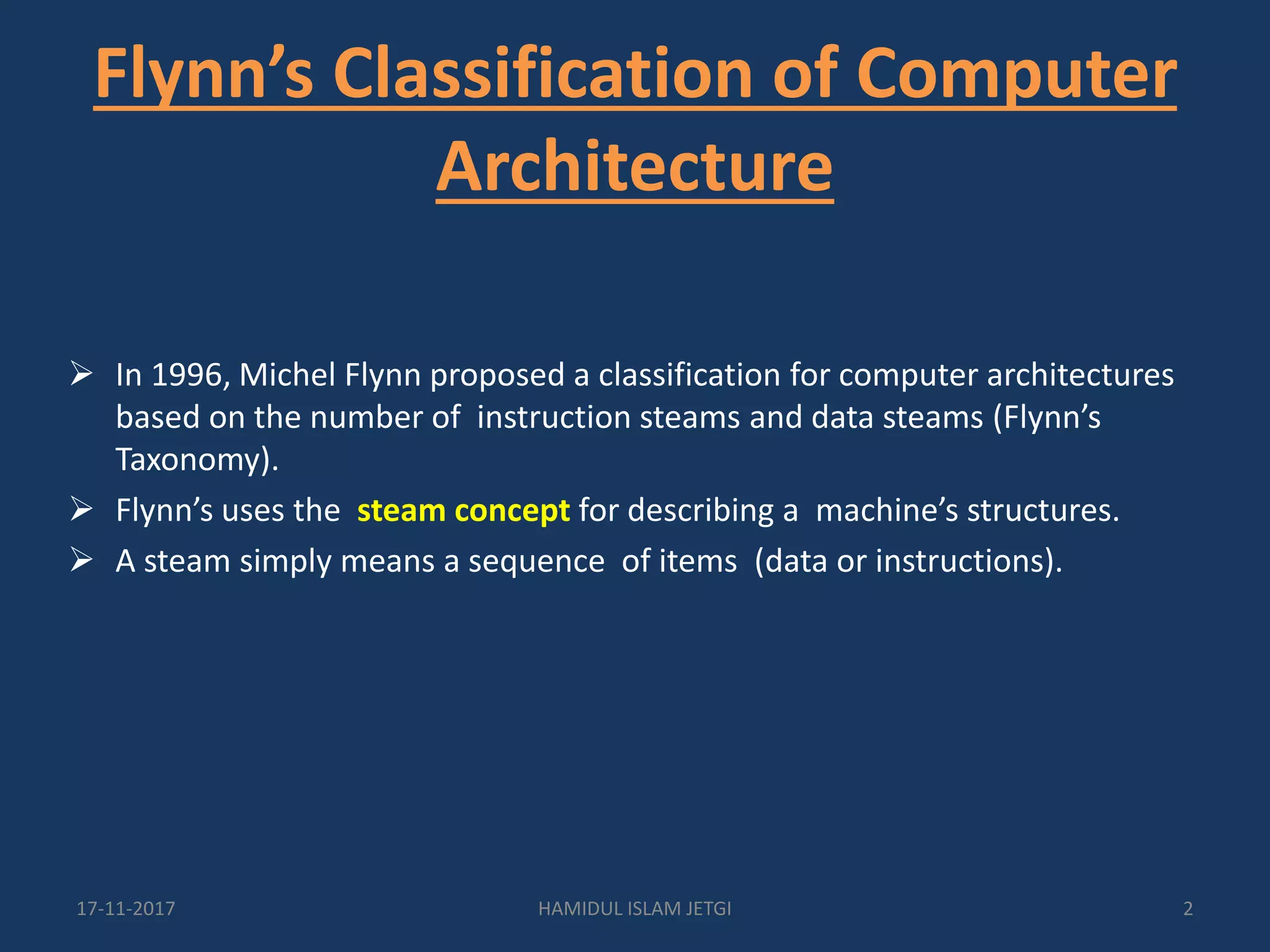 Flynn's classification | PPTX