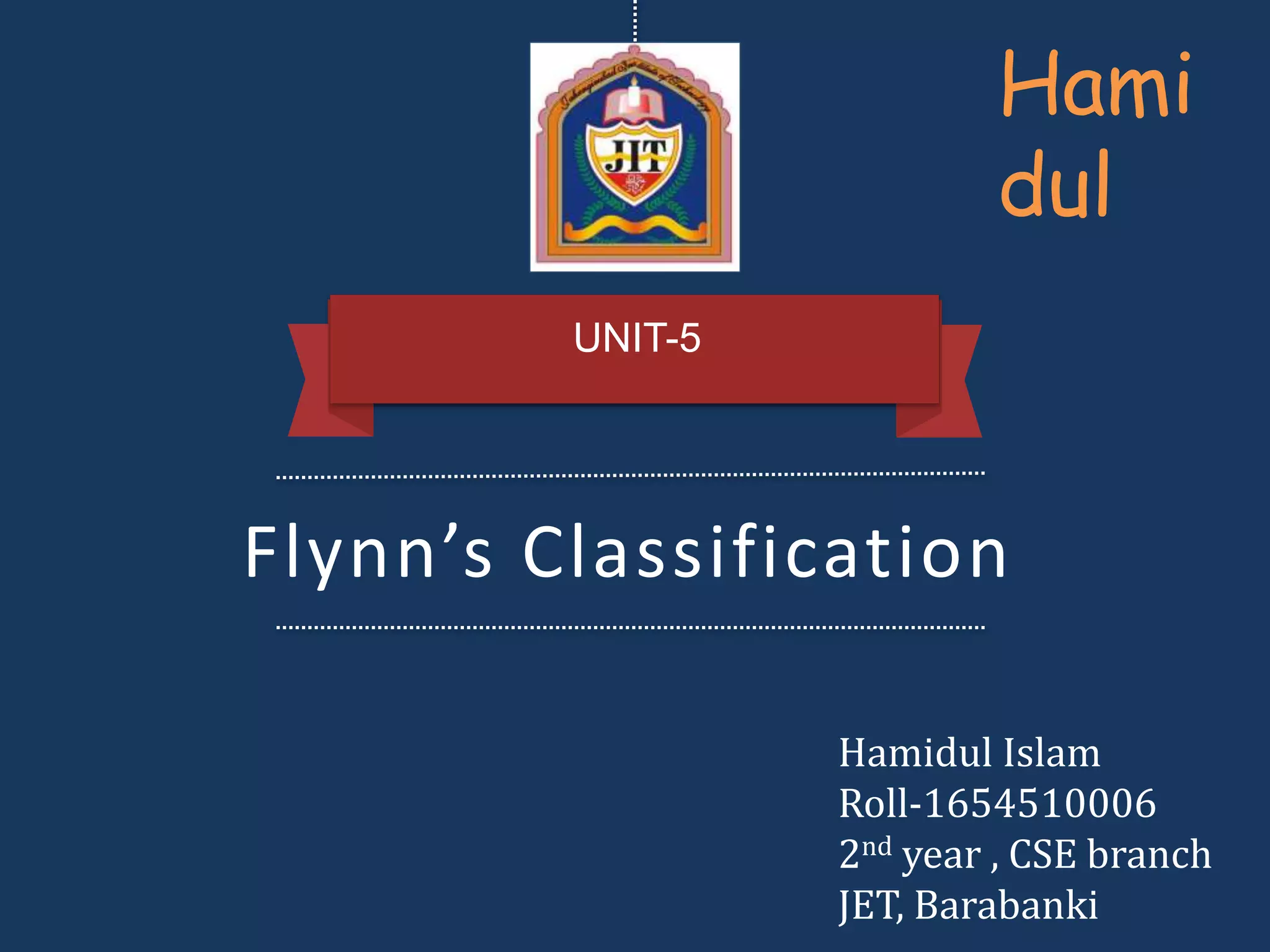 Flynn's classification | PPT