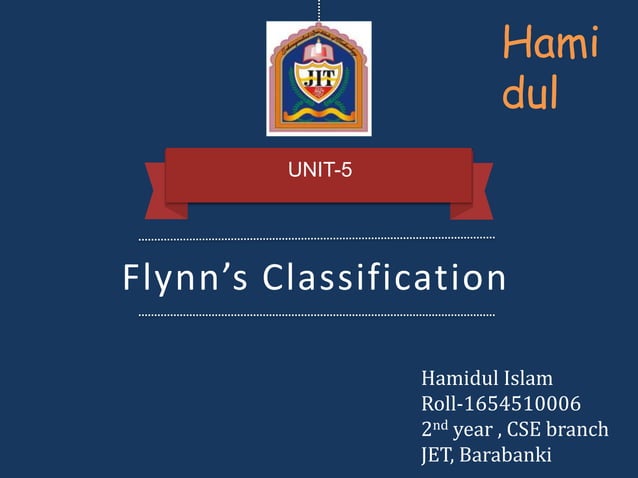 Flynn's classification | PPT