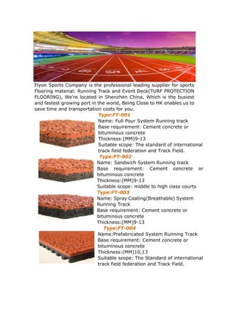 Flyon running track | PDF