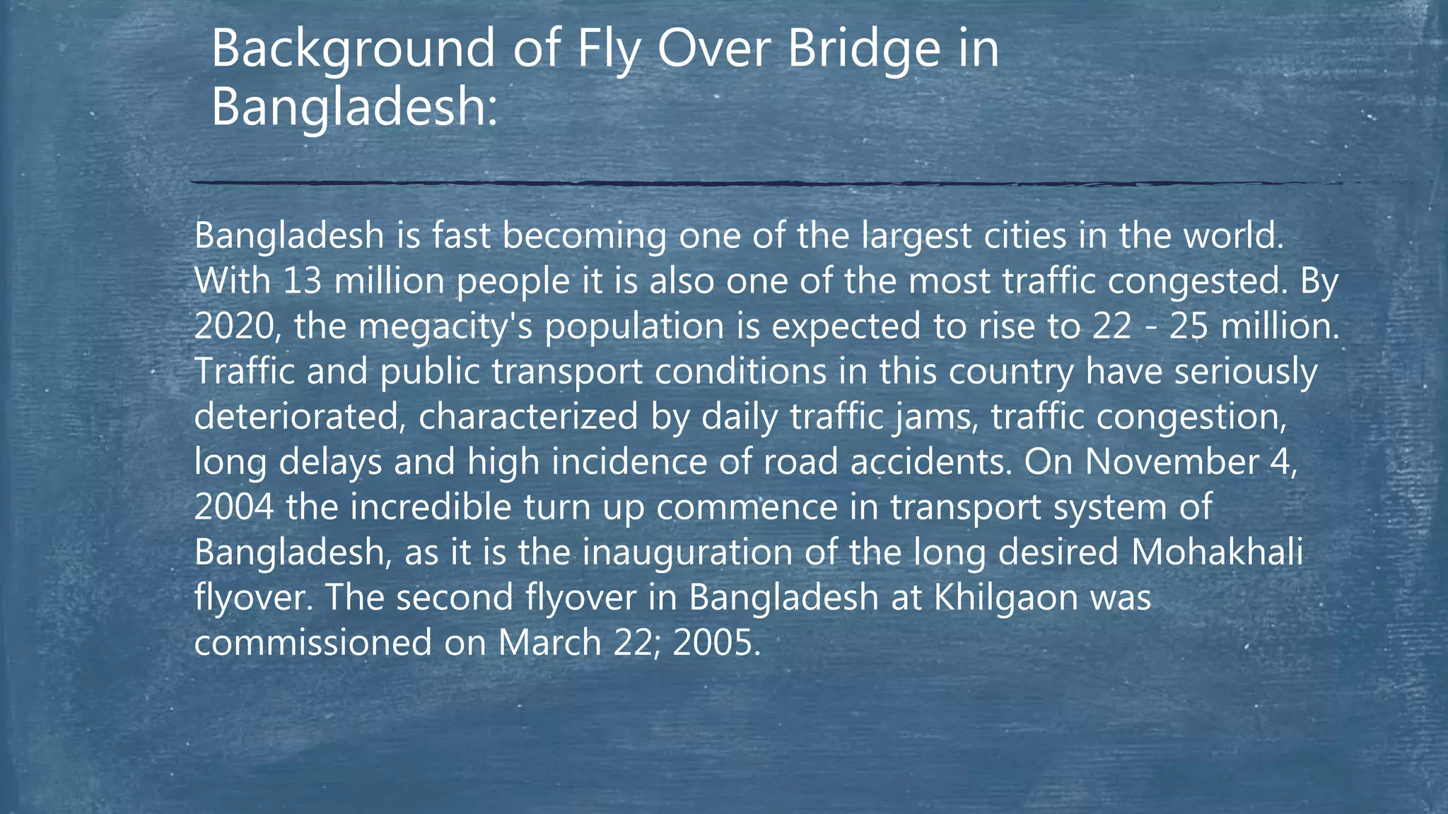 Fly over bridge in bangladesh | PPT