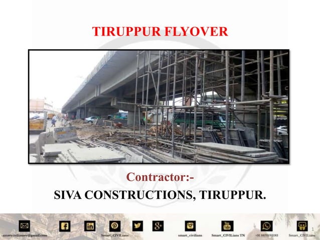 Flyover Construction @ Tiruppur (A Case Study) | PPT