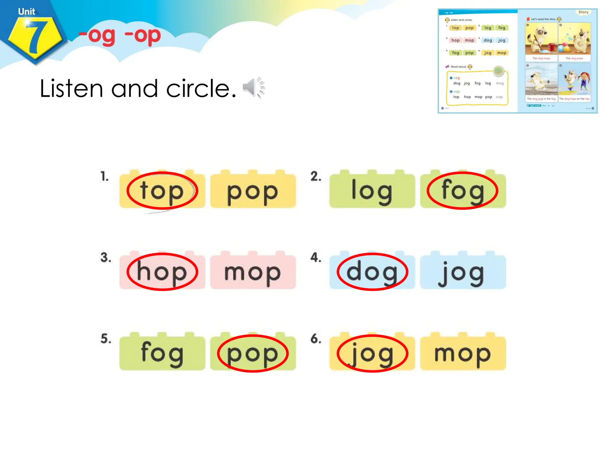 Fly Phonics_PPT_SB2_U07 reading for grade 1 | PPT