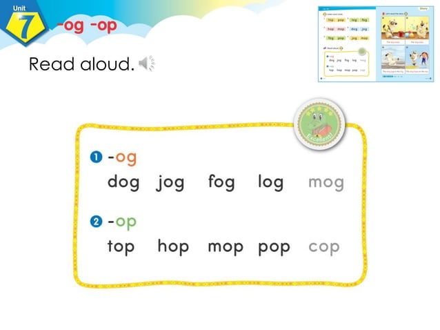 Fly Phonics_PPT_SB2_U07 reading for grade 1 | PPT