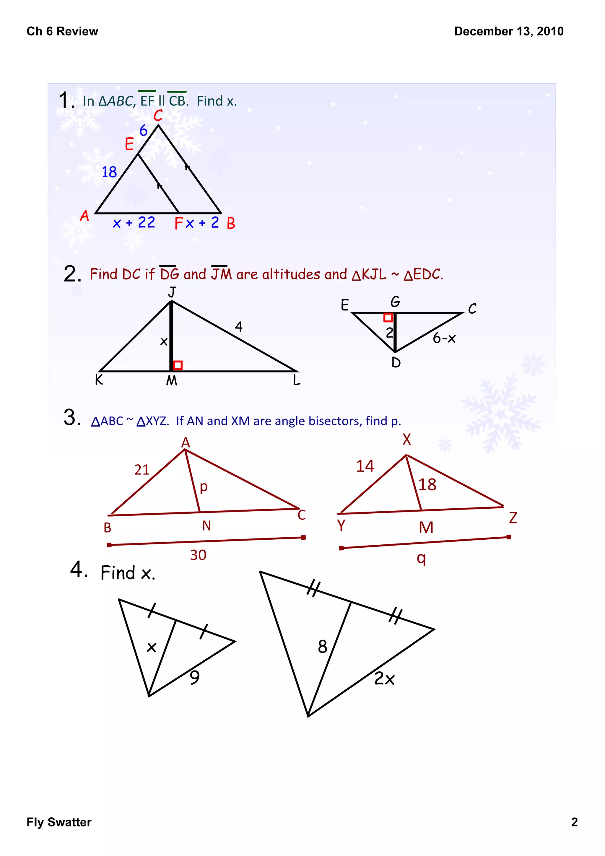 Fly swatter game | PDF