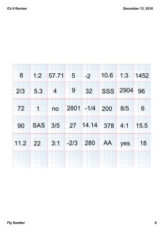 Fly swatter game | PDF