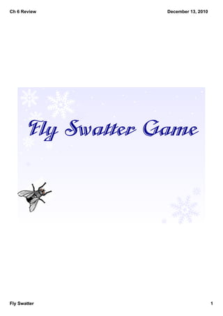 Fly swatter game | PDF