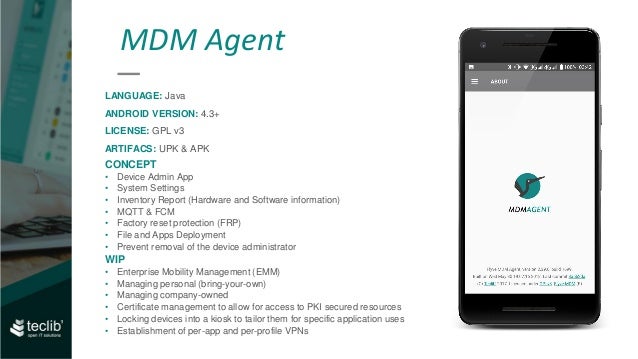 Take control back on Android devices with Flyve MDM, OW2con'18, June