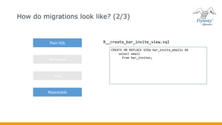 Flyway - database migrations made easy | PPTX