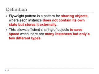 Flyweight Pattern | PPTX | Programming Languages | Computing
