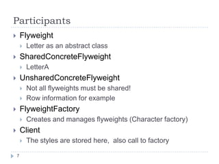 Flyweight Pattern | PPTX