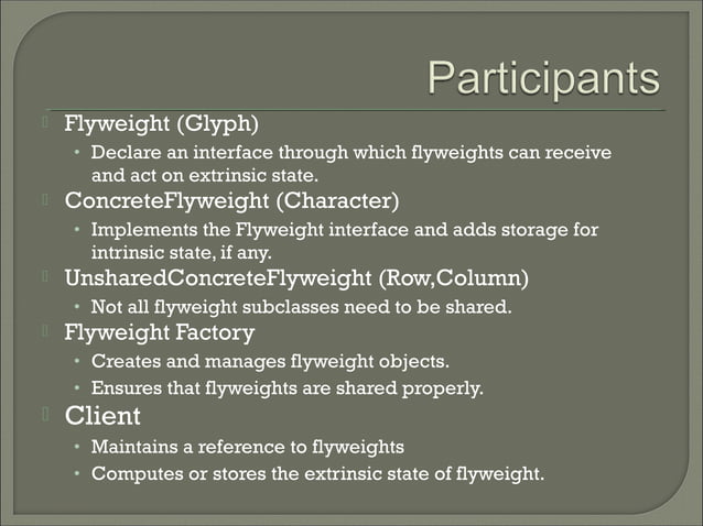 Flyweight pattern | PPT