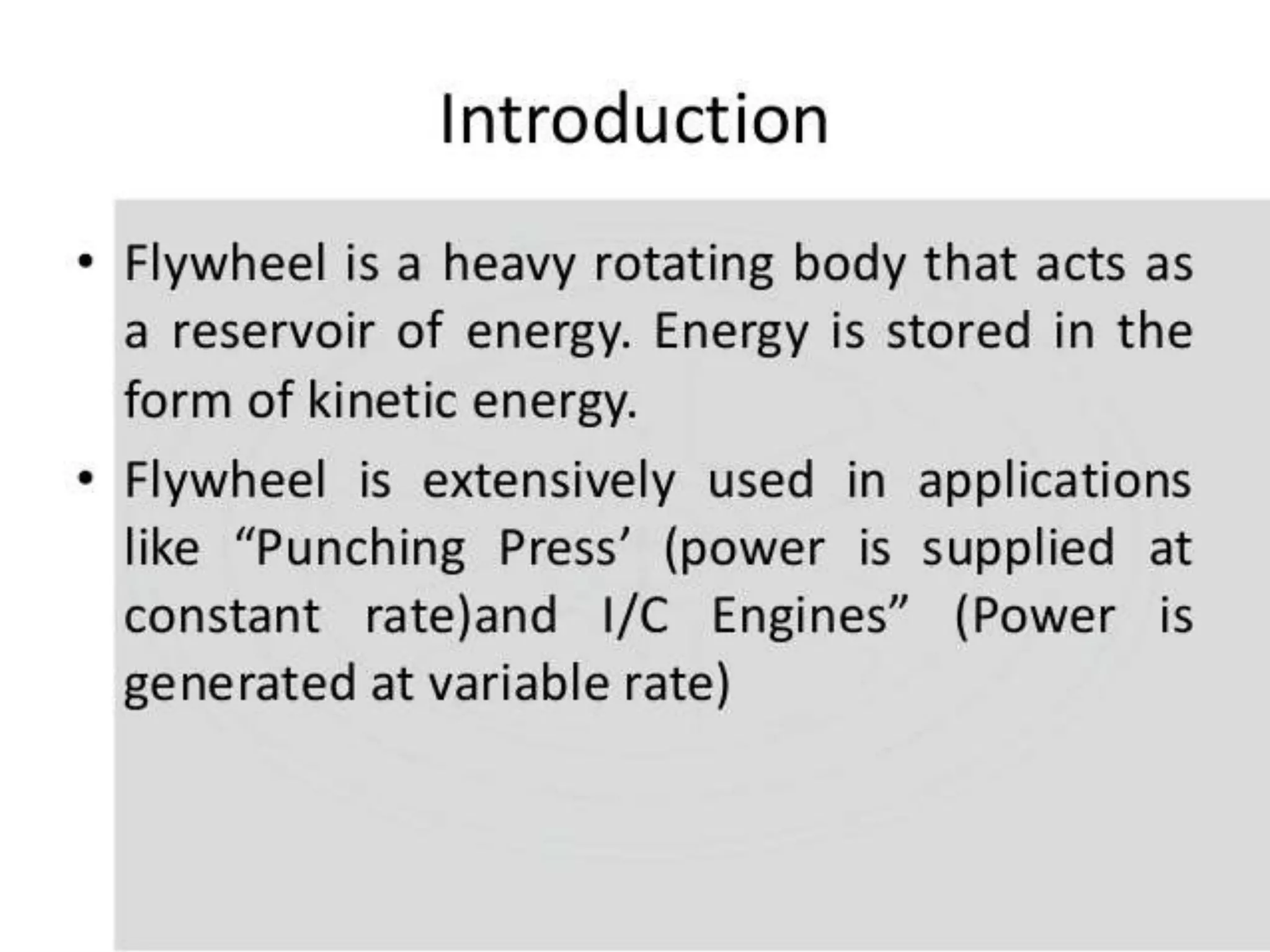 Design of Flywheel | PPTX