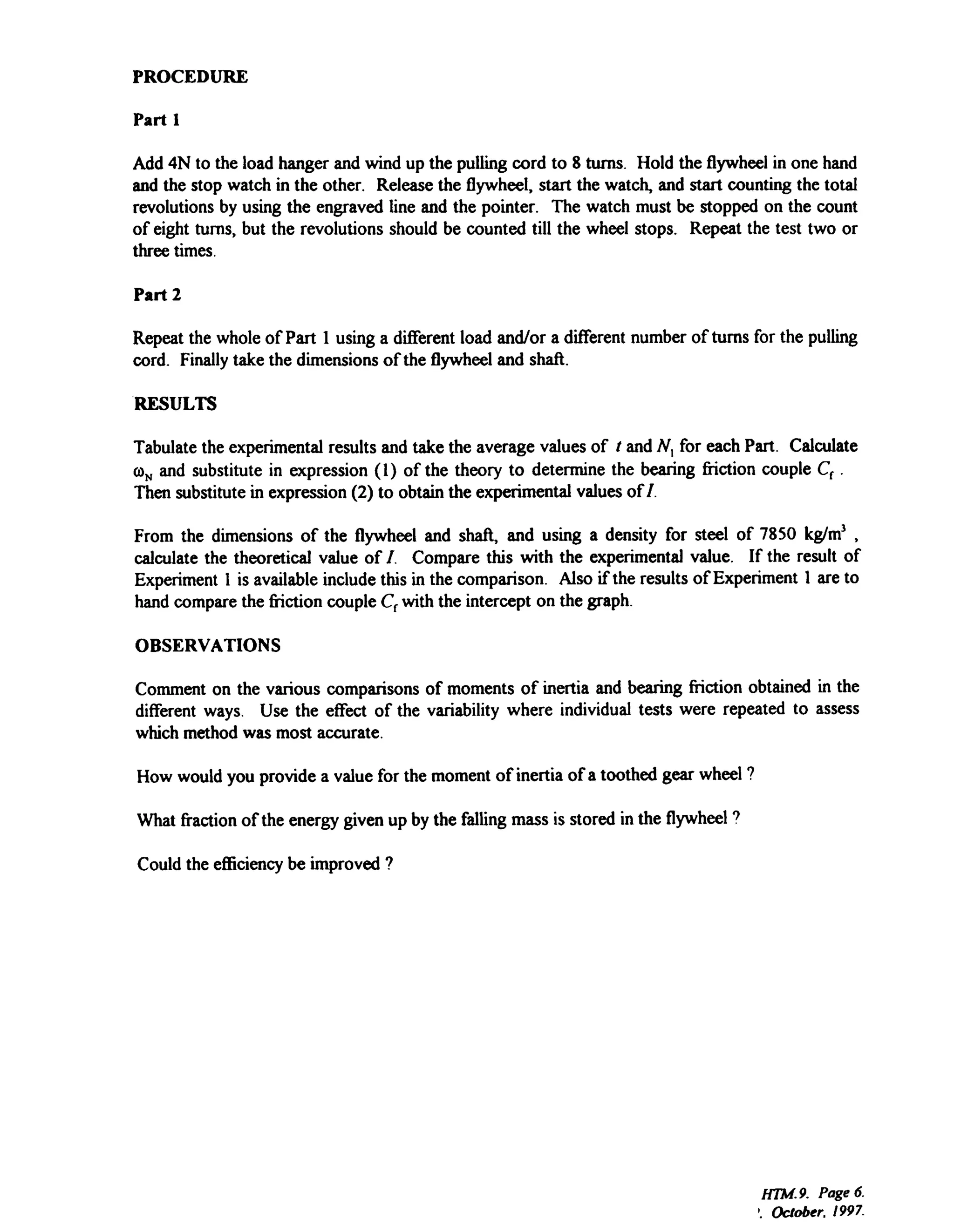 Fly wheel apparatus(a) | PDF