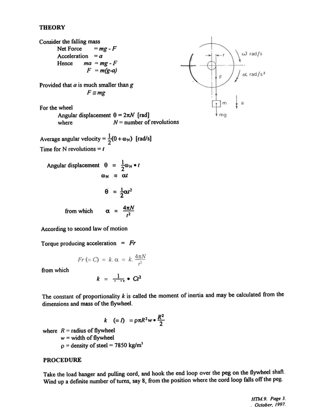 Fly wheel apparatus(a) | PDF | Physics | Science