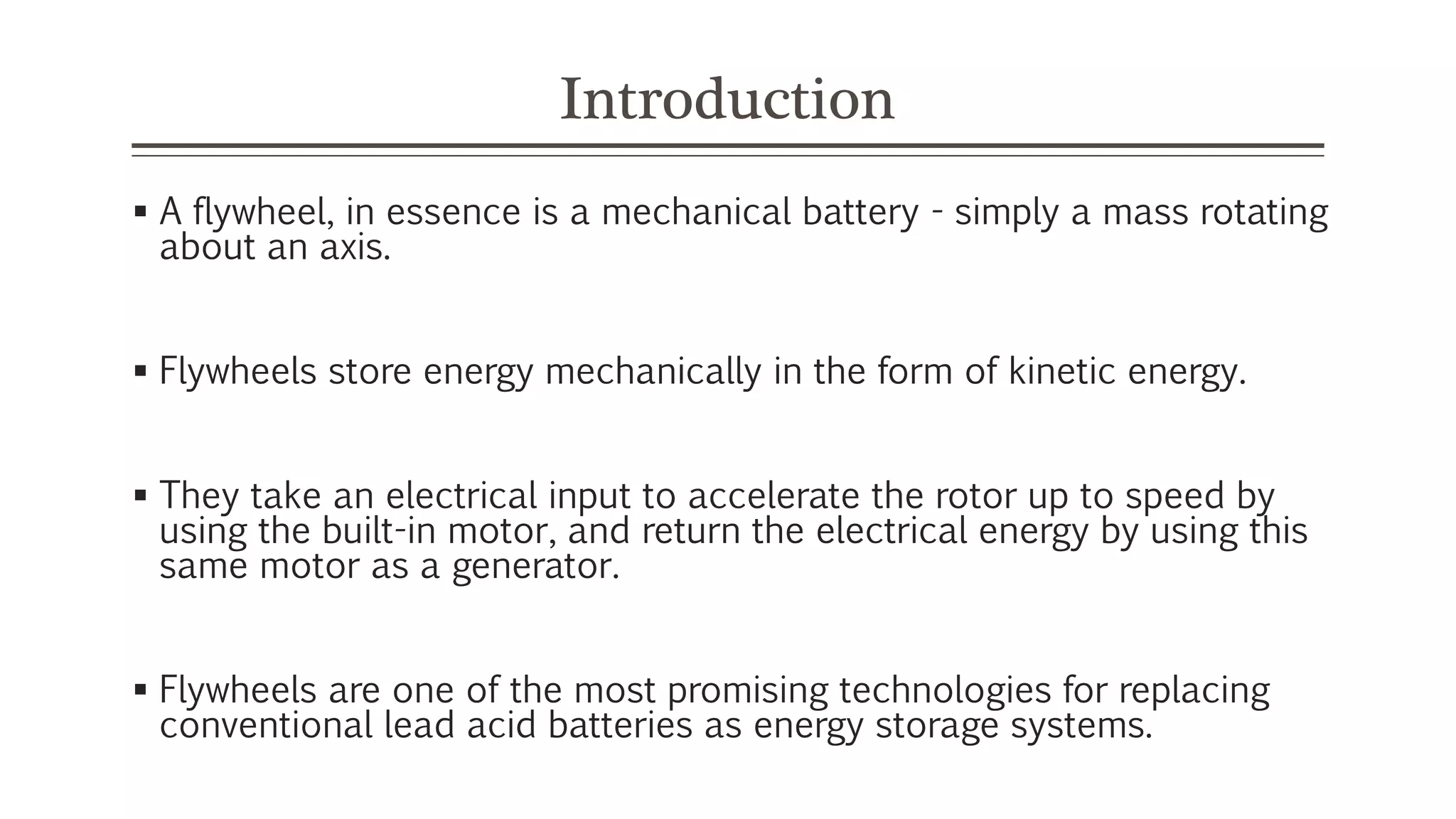 Flywheel Energy Storage System | PDF