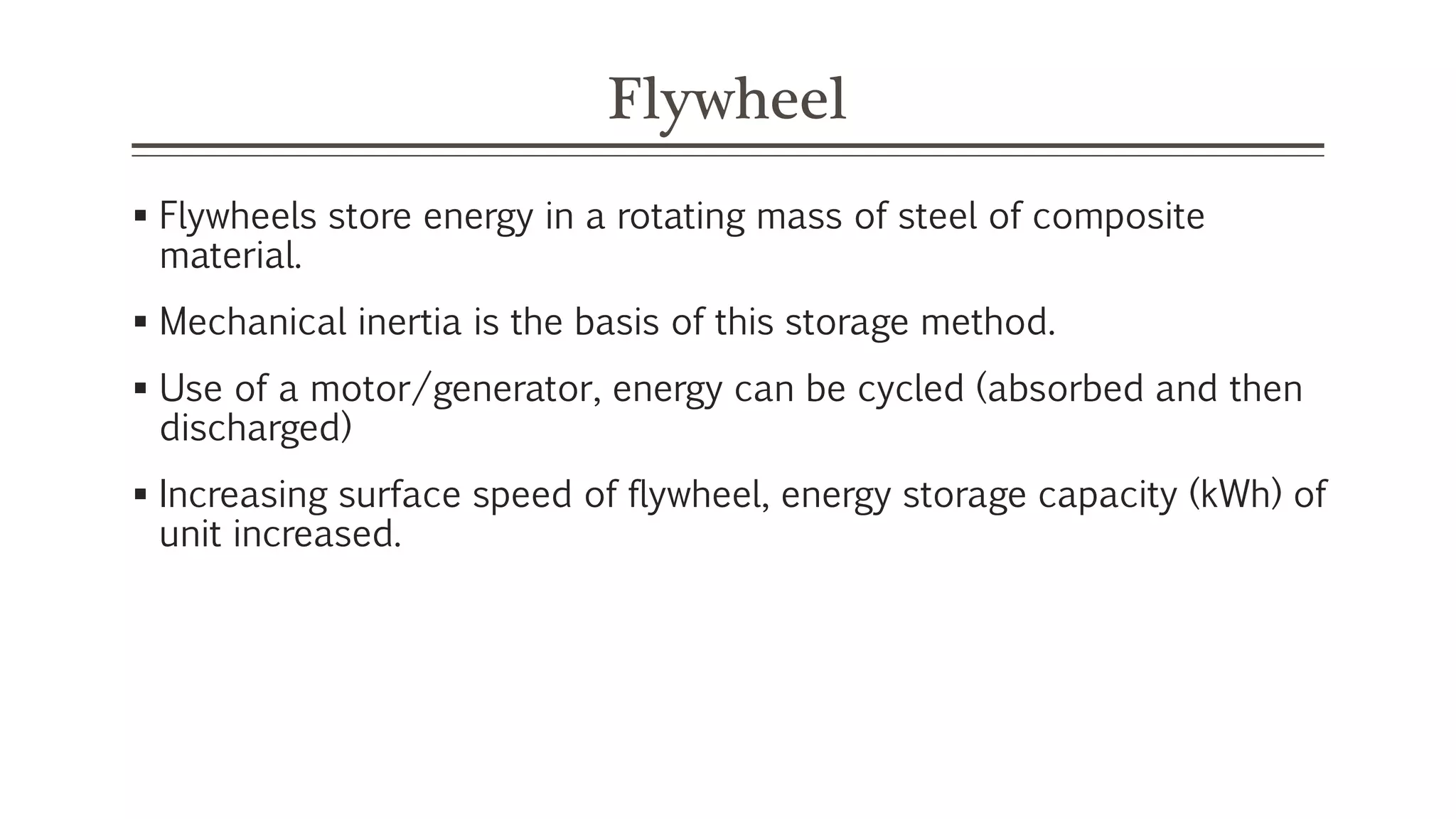 Flywheel Energy Storage System | PDF