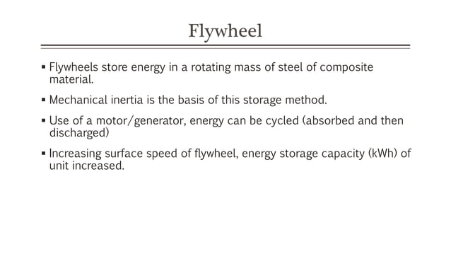 Flywheel Energy Storage System | PDF