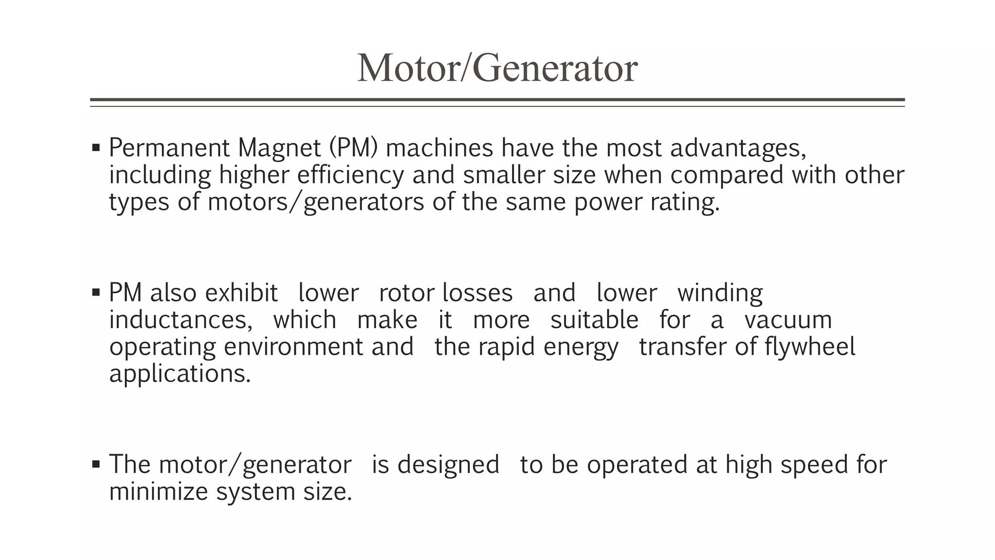 Flywheel energy storage system | PPTX | Green Vehicles | Auto Type