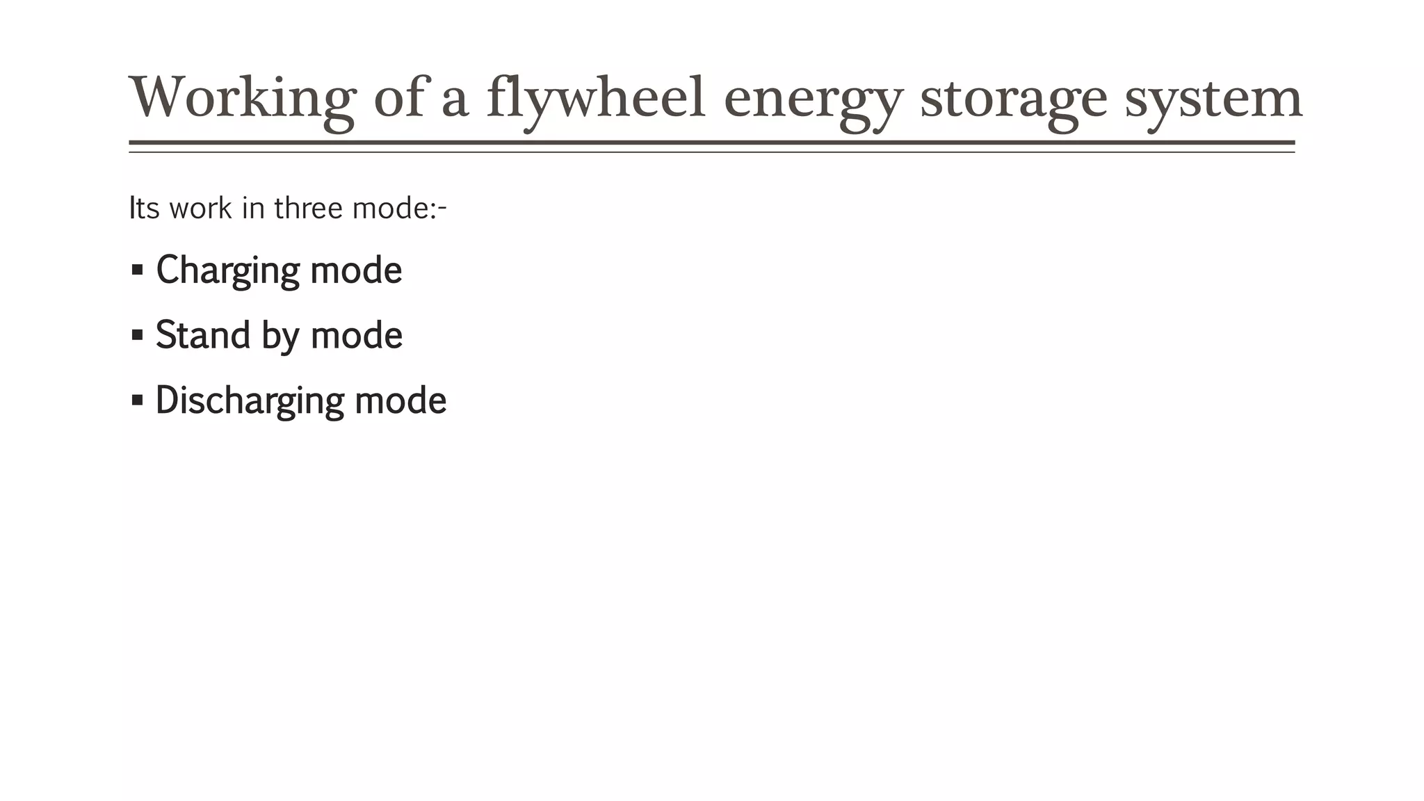 Flywheel energy storage system | PPTX | Green Vehicles | Auto Type