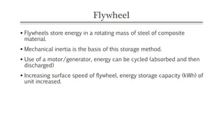 Flywheel energy storage system | PPTX