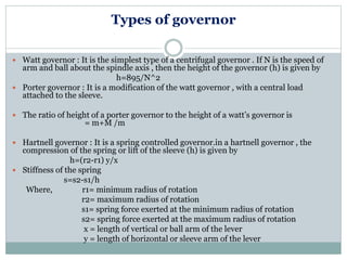 Flywheel and Governors | PPTX