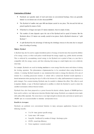 Flywheel | DOCX | Physics | Science