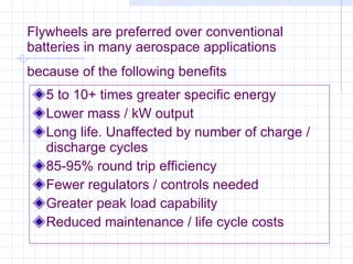 Flywheels- An Alternative Energy Storage Method | PPT