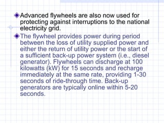 Flywheels- An Alternative Energy Storage Method | PPT