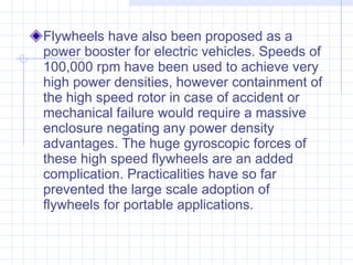 Flywheels- An Alternative Energy Storage Method | PPT