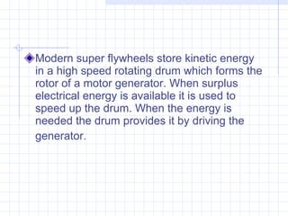 Flywheels- An Alternative Energy Storage Method | PPT