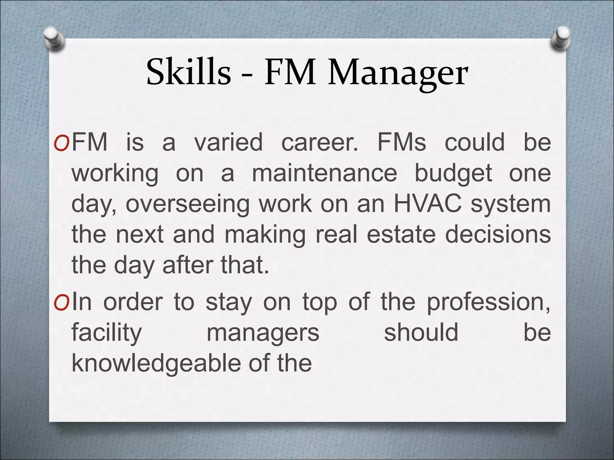 Introduction to Facilities Management | PPT