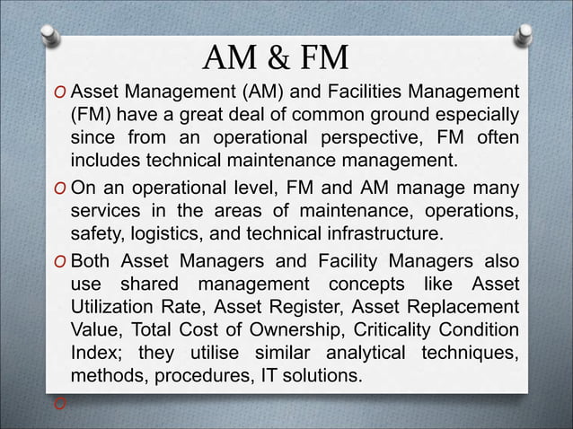 Introduction to Facilities Management | PPT | Business Operations ...