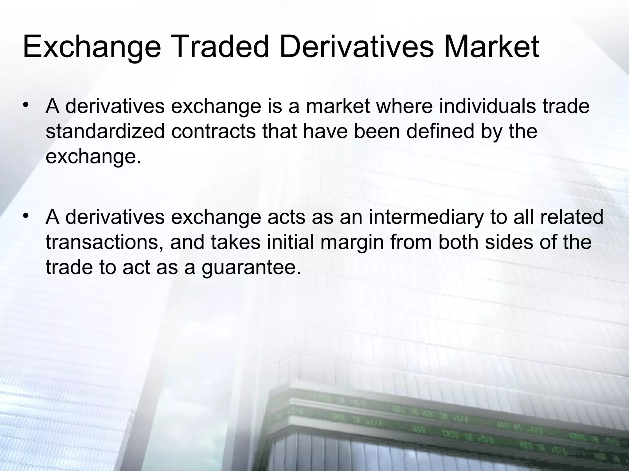 Derivative Market | PPT