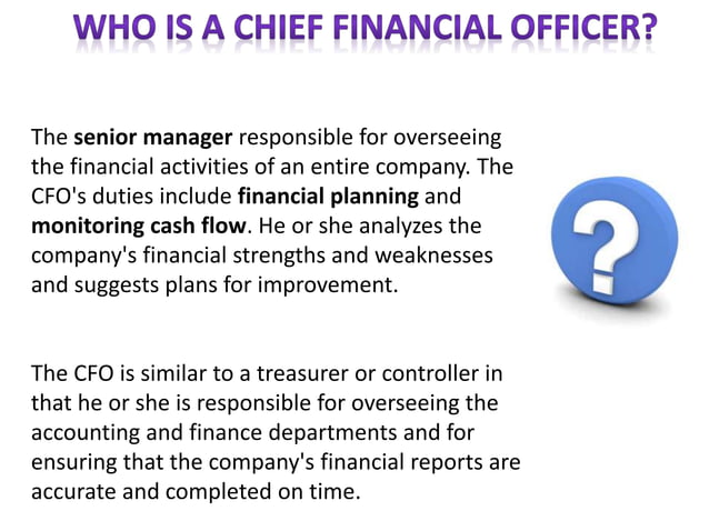 Role of a CFO | PPTX