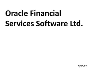 Oracle Financial Software Investment Pitch | PPTX